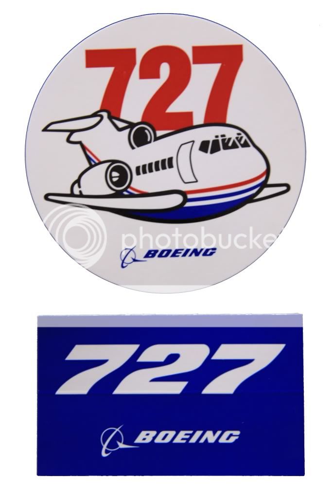 Boeing 727 PUDGY & Blue Type Crew Sticker | eBay