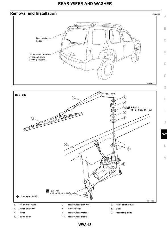 Rear wiper arm | Nissan XTerra Forum